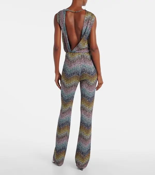 Missoni Sequined Lame Flared Trousers