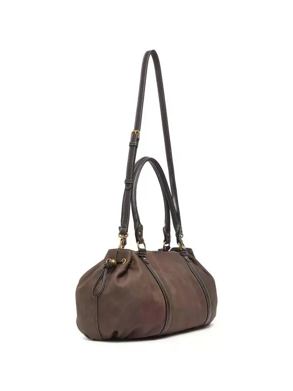Liu Jo Large Drawstring Shoulder Bag With Charm Detail - Brown