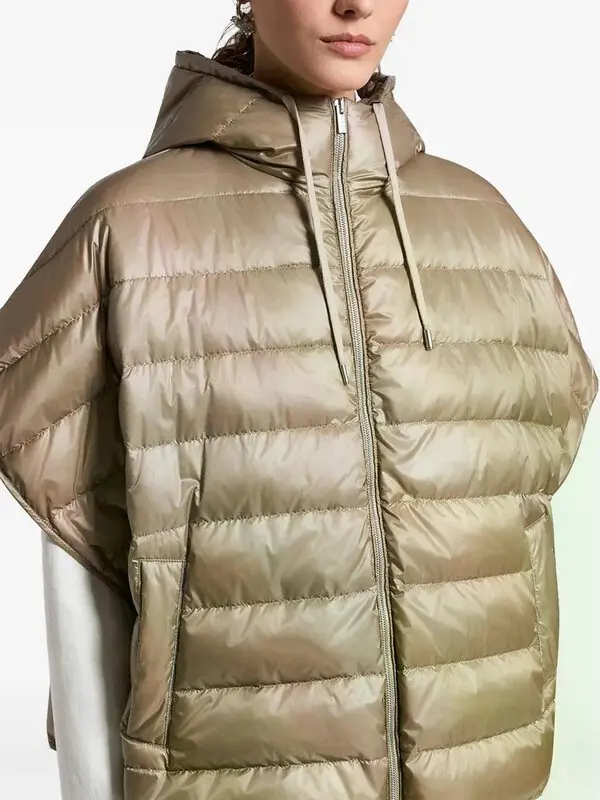 Peserico Hooded Zip Puffer Jacket