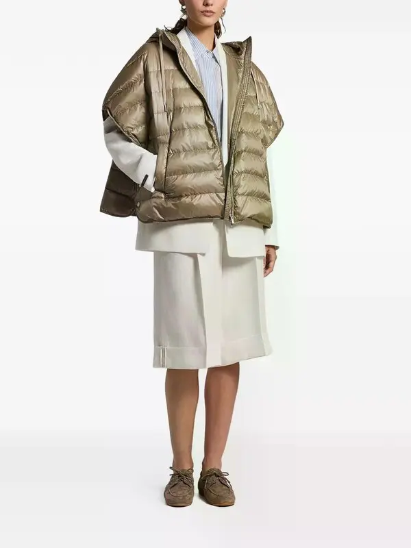 Peserico Hooded Zip Puffer Jacket