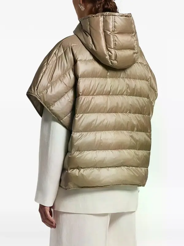 Peserico Hooded Zip Puffer Jacket