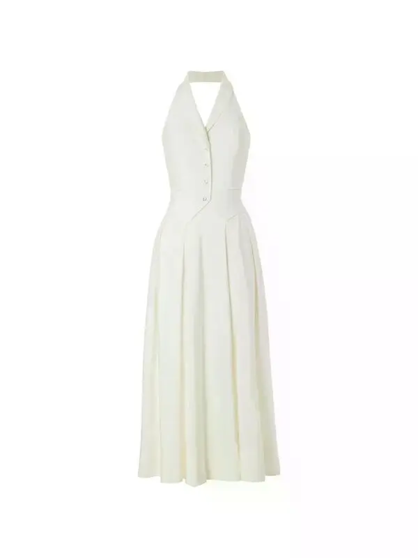 TEMPERLEY LONDON Elodie Halter Dress - Neutrals