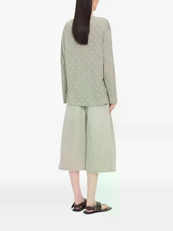 JNBY Polka-dot Long Sleeve T-shirt - Neutrals