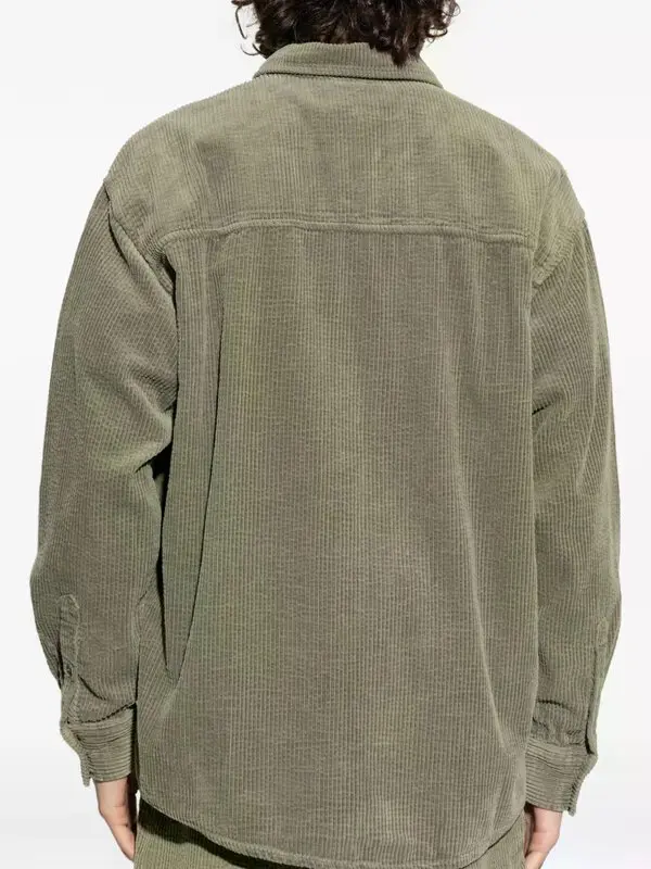 American Vintage Padow Corduroy Shirt - Green
