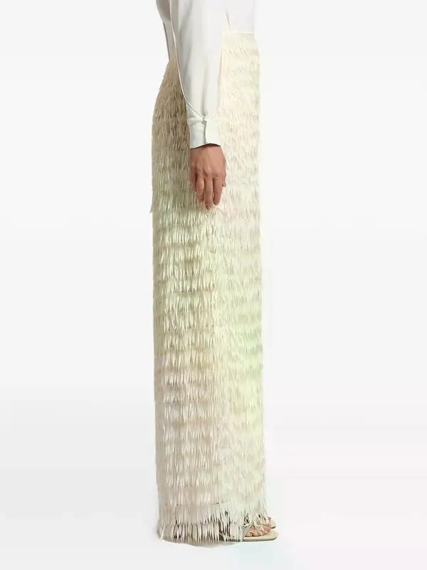 Peserico Fringed Maxi Skirt - Neutrals