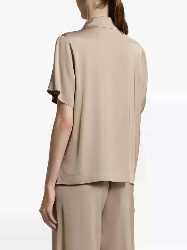 Peserico Sand Beige Button-up Pocket Shirt - Neutrals
