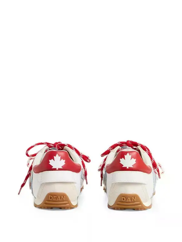 Dsquared2 Dc-642 Suede And Leather Lace-up Sneakers - Neutrals