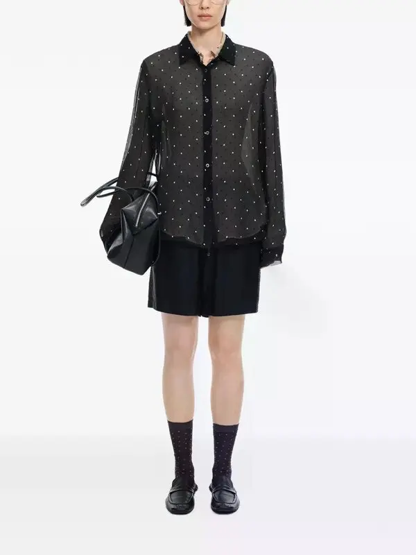 JNBY Polka Dot Button-up Shirt With Long Sleeves