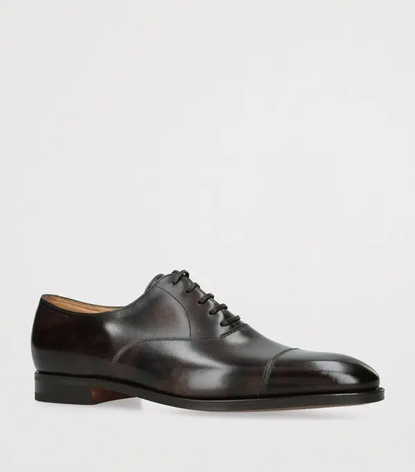 John Lobb City Ii Oxford Cap Toe Lace Up Shoes