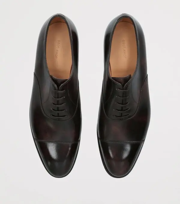 John Lobb City Ii Oxford Cap Toe Lace Up Shoes