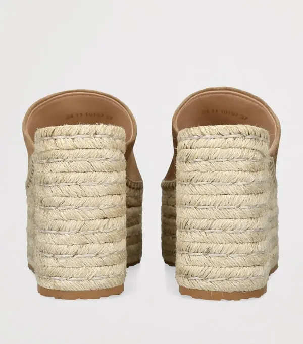 GIANVITO ROSSI Suede Wedge Espadrilles