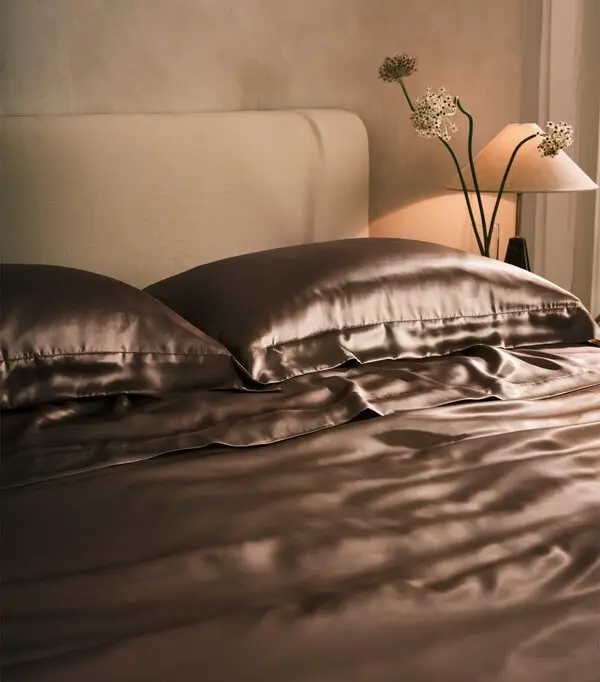 Gingerlily Silk Mocha Super King Fitted Sheet