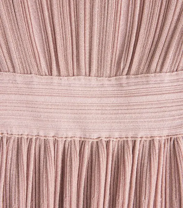 ANTONINO VALENTI Knit Metallic Flared Maxi Dress