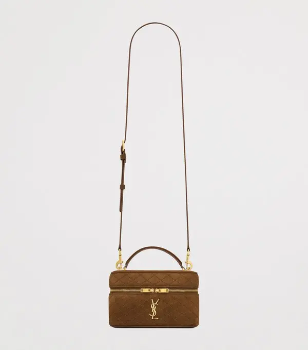 Saint Laurent Gaby Vanity Bag - Brown