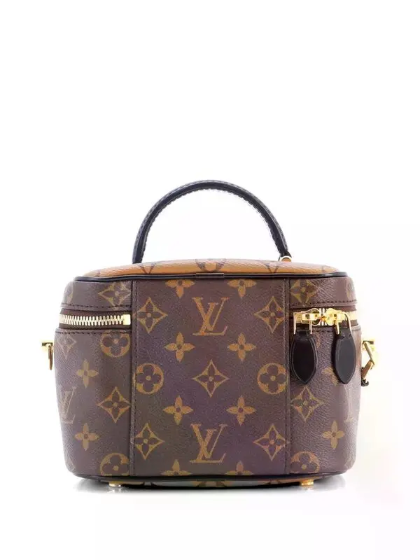 LOUIS VUITTON Vanity Handbag Reverse Monogram Canvas Pm Satchel
