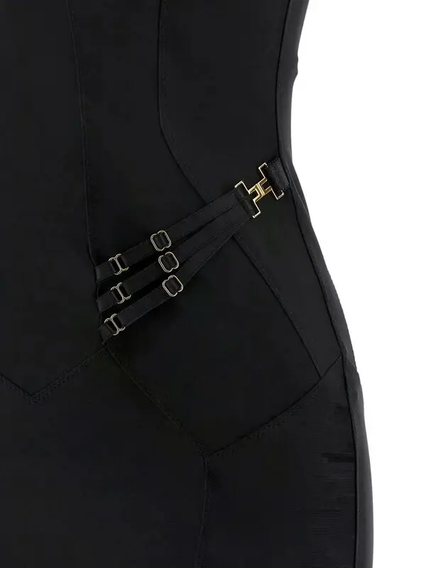 Elisabetta Franchi Tulle-insert Midi Dress