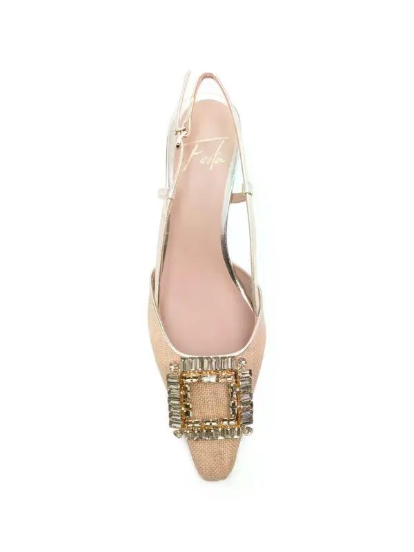 Roberto Festa Julien Buckle-strap Pumps - Neutrals