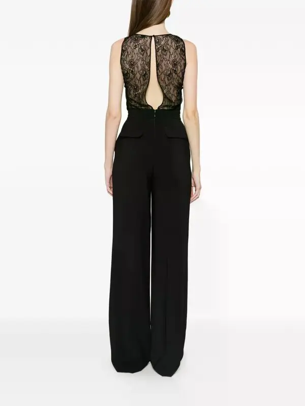 Elisabetta Franchi Sleeveless Sequin-embellished Jumpsuit With Palazzo Trousers