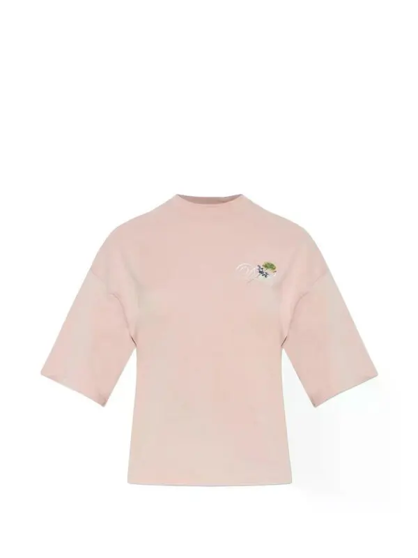 DIESEL® Embroidered Logo Cropped T-shirt