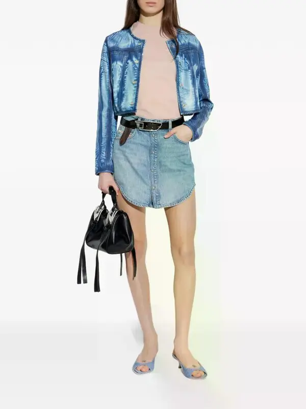 DIESEL® Embroidered Logo Cropped T-shirt
