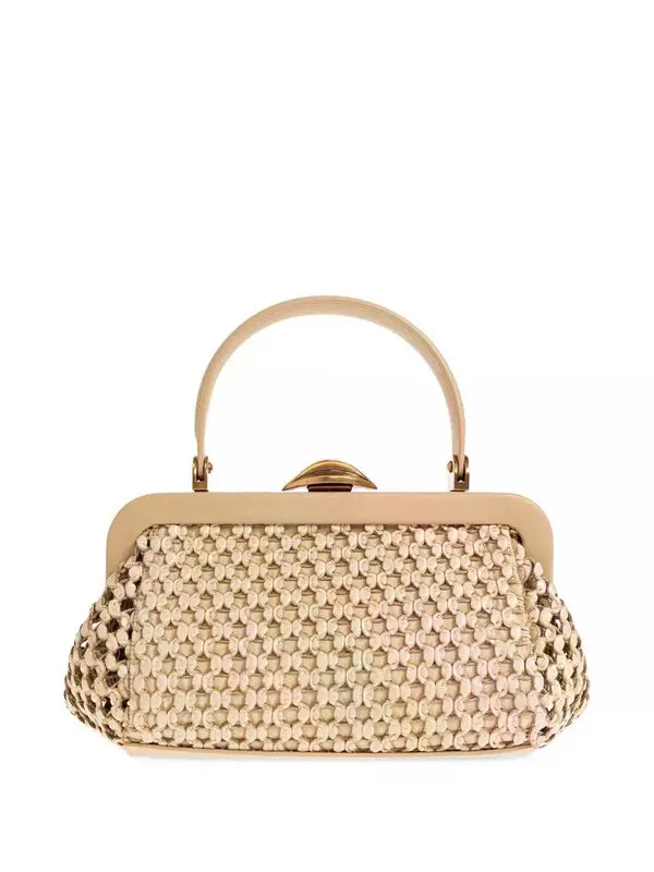 Cult Gaia Mini Zuma Woven Tote Bag - Neutrals