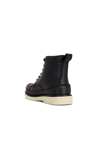 Sperry X One Of These Days Tony Moc Boots - Black Leather Smooth