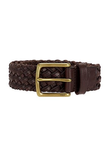 Polo Ralph Lauren Leather Webbing Braided Stretch Belt