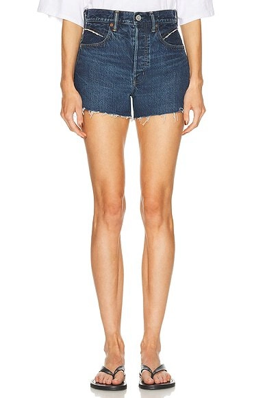 Moussy Vintage Southborough Western Shorts - Blue
