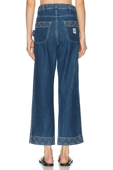BODE Embroidered Knolly Brook Straight Leg