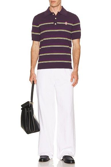 Casablanca Stripe Polo Shirt - Multi