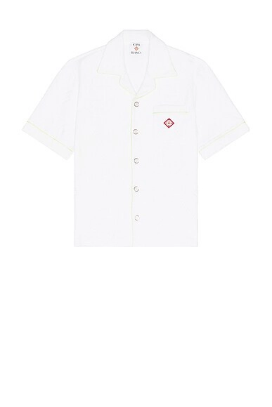 Casablanca Towelling Monogram Shirt - White