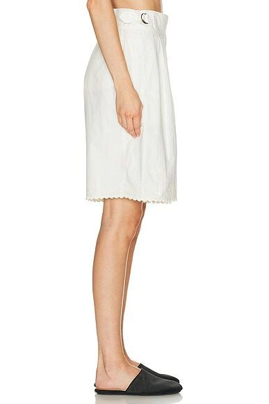 BODE Pleated Cotton Twill Shorts