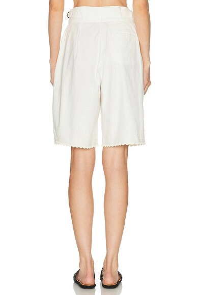 BODE Pleated Cotton Twill Shorts