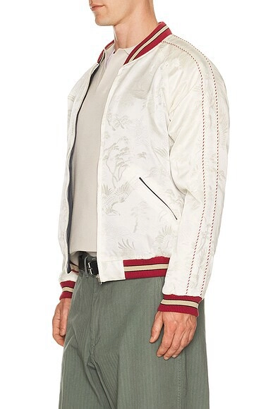 BEAMS Reversible Oriental Bomber Jacket