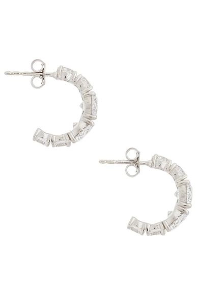 Completedworks Cz Hoop Earrings - Silver