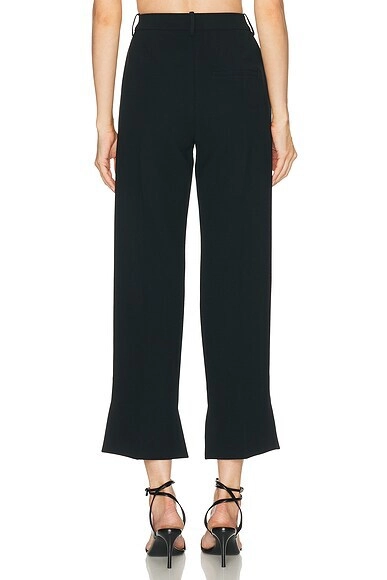 Khaite Asymmetrical Cuffed Crepe Trousers