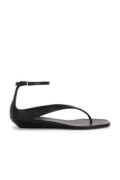 Loulou De Saison Zio Mini Wedge Sandal - Black