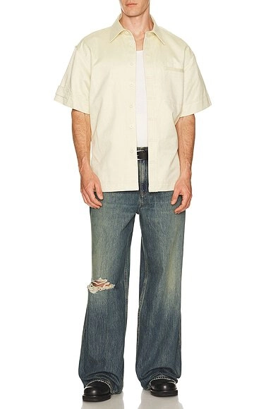 Helmut Lang Short Sleeve Loop Tape Shirt - E02