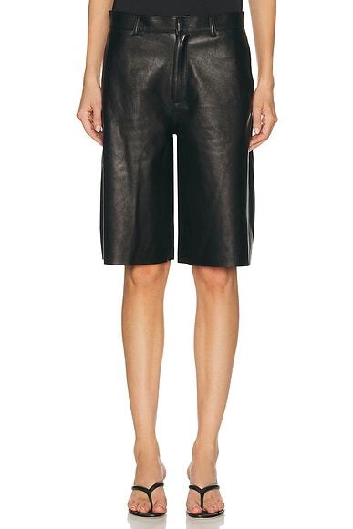 HOUSE OF DAGMAR Boxy Leather Short