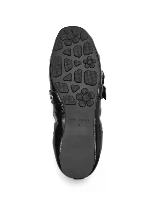 Marc Jacobs Grommet Detail Buckle Leather Loafers