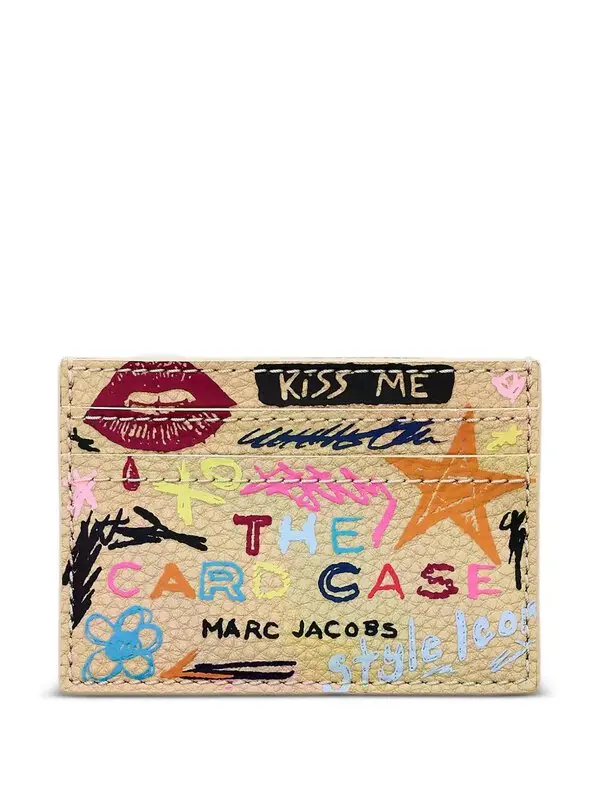 Marc Jacobs Scribble Leather Card Case