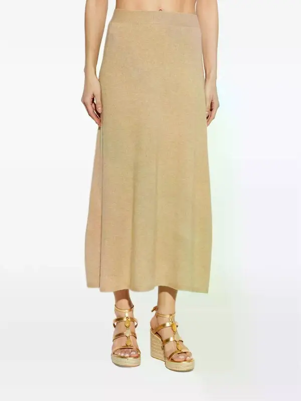Cult Gaia Infinity Knitted A-line Midi Skirt