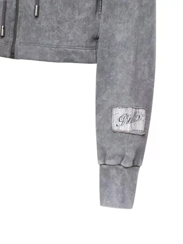 Pinko Cropped Zip Hoodie