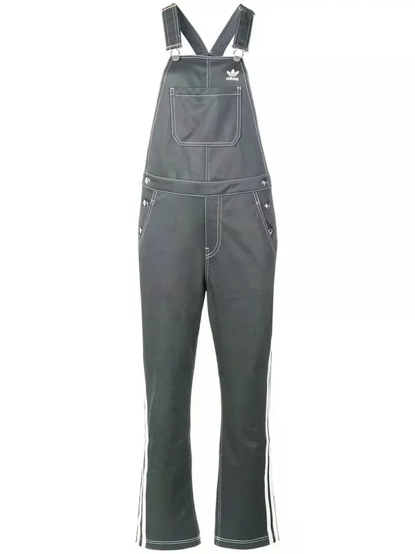 Adidas Logo Dungarees - Grey