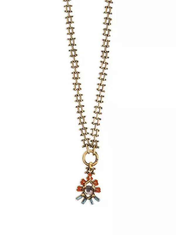 Etro Tone Flower Detail Pendant Necklace