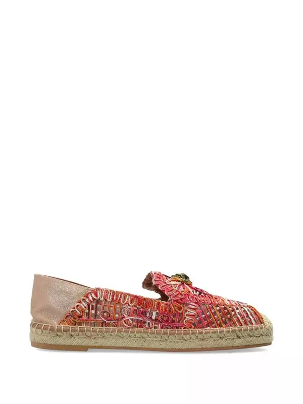 Kurt Geiger Woven Logo-plaque Espadrilles - Pink