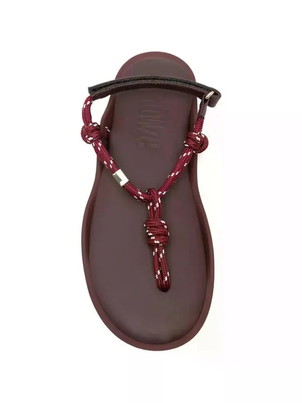 Flowze Fló Monocolor Rope Sandals - Red
