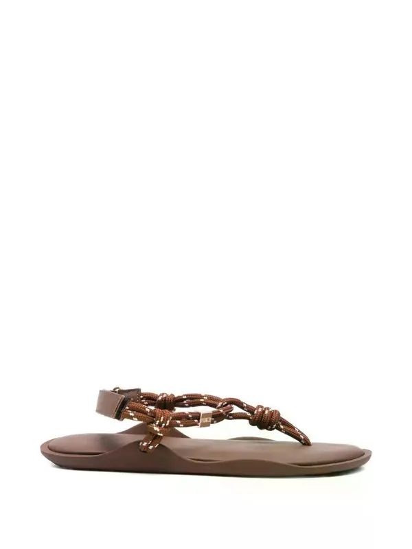 Flowze Fló Monocolor Rope Sandals - Brown