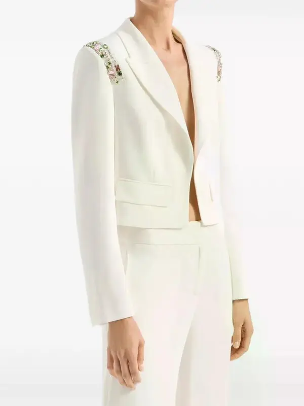 GENNY Cady Cropped Jacket With Embellishments
