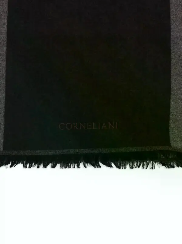 Corneliani Striped Cashmere Scarf